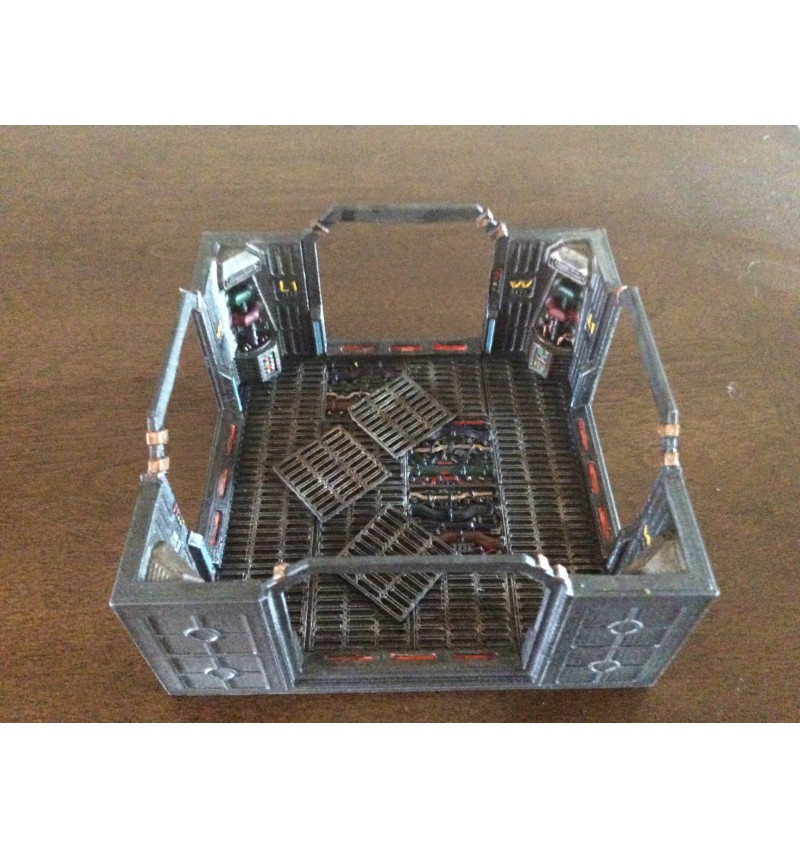 Pasillo normal 4 salidas - suelo abierto