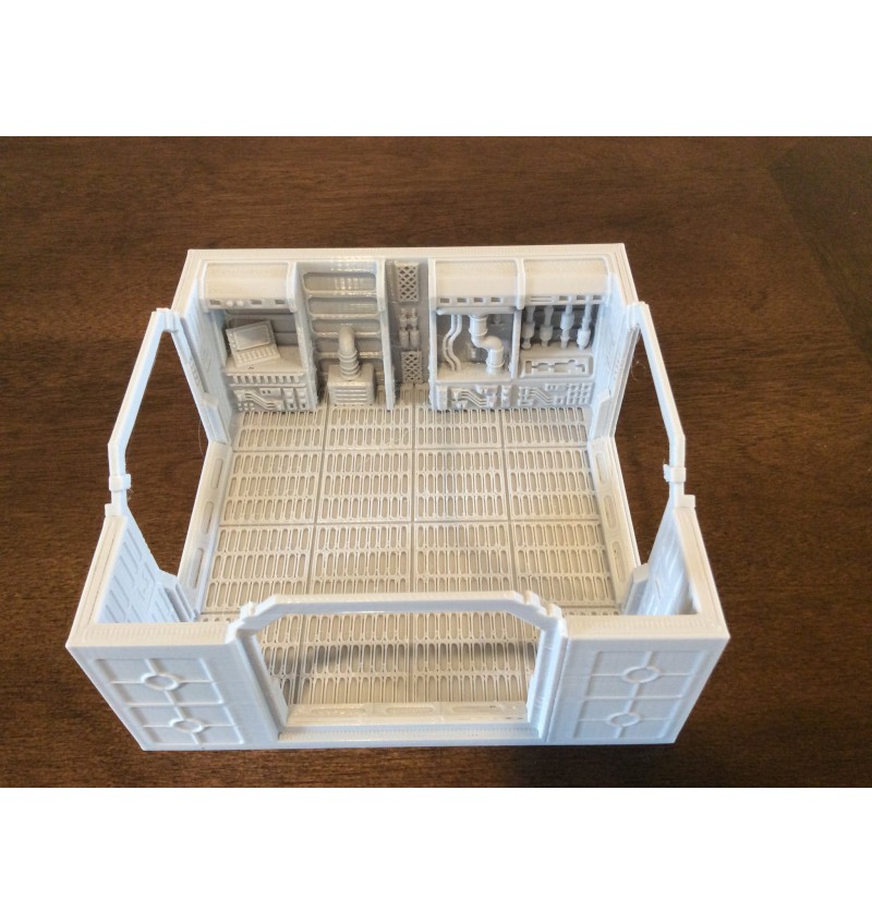 Pasillo normal 3 salidas - entrada de administracion