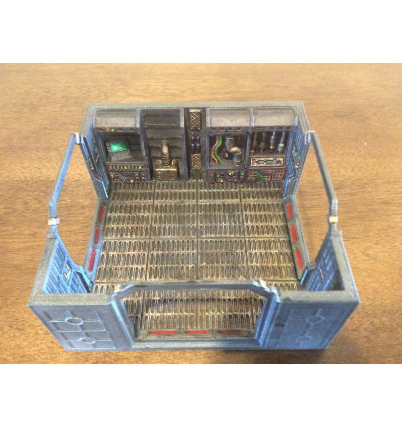 Pasillo normal 3 salidas - entrada de administracion